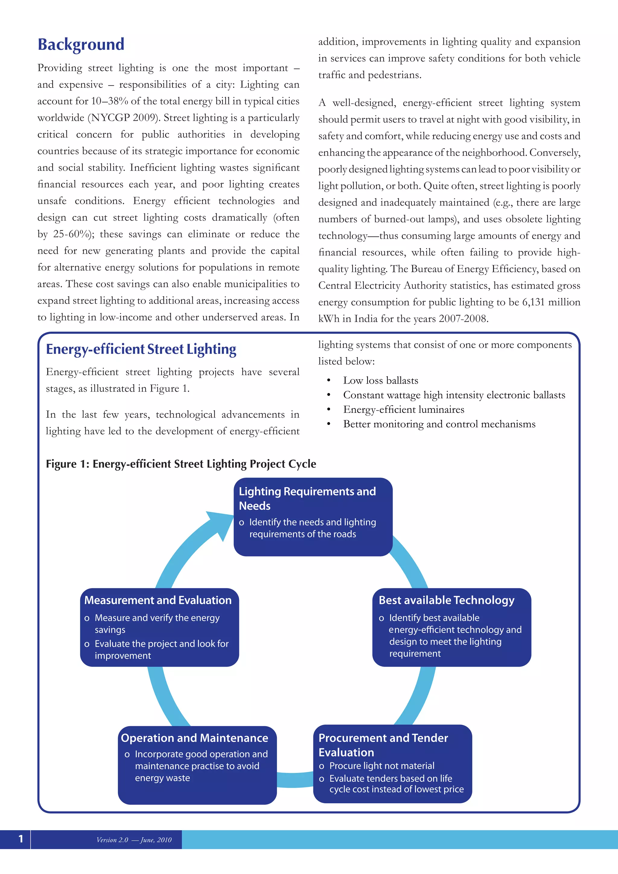 Energy efficient street lighting guidelines | PDF