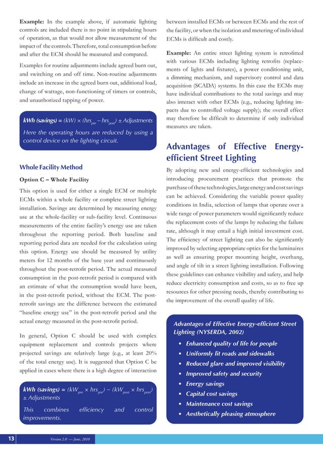 Energy efficient street lighting guidelines | PDF