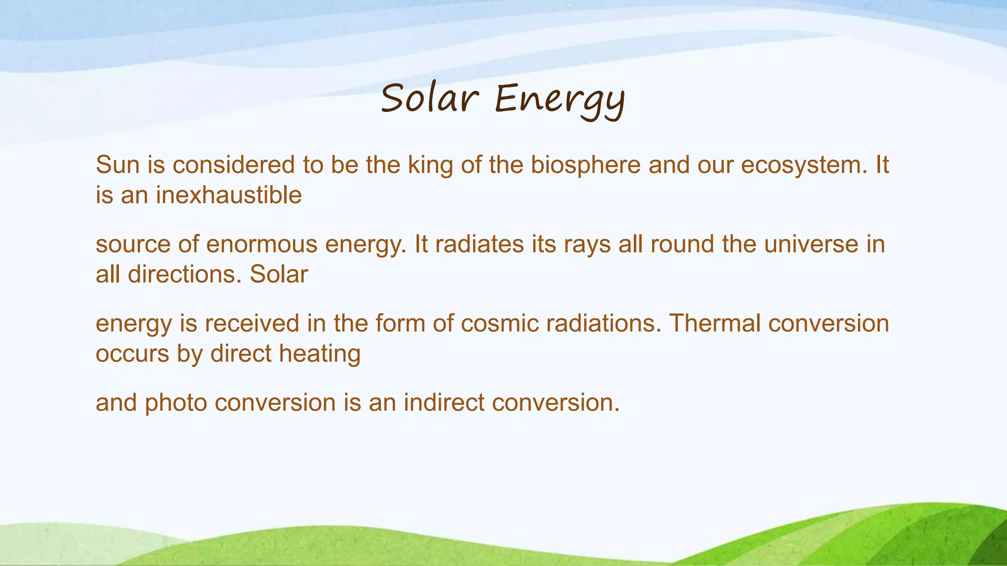 Various types of energy sources | PPTX
