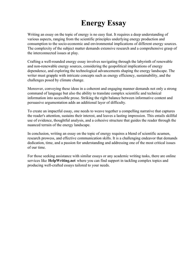 Energy Essay. Save energy essay writing - educationcoursework.x.fc2.com