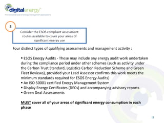 Energy Event 2014 - NEC Birmingham - Energy Savings Opportunity Scheme ...