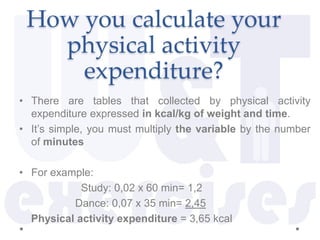 Energy expenditure | PPTX