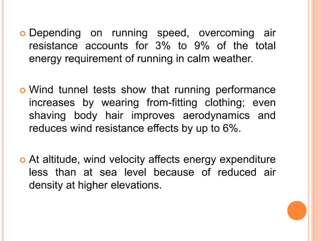 Energy expenditure during jogging & running | PPTX | Running and ...