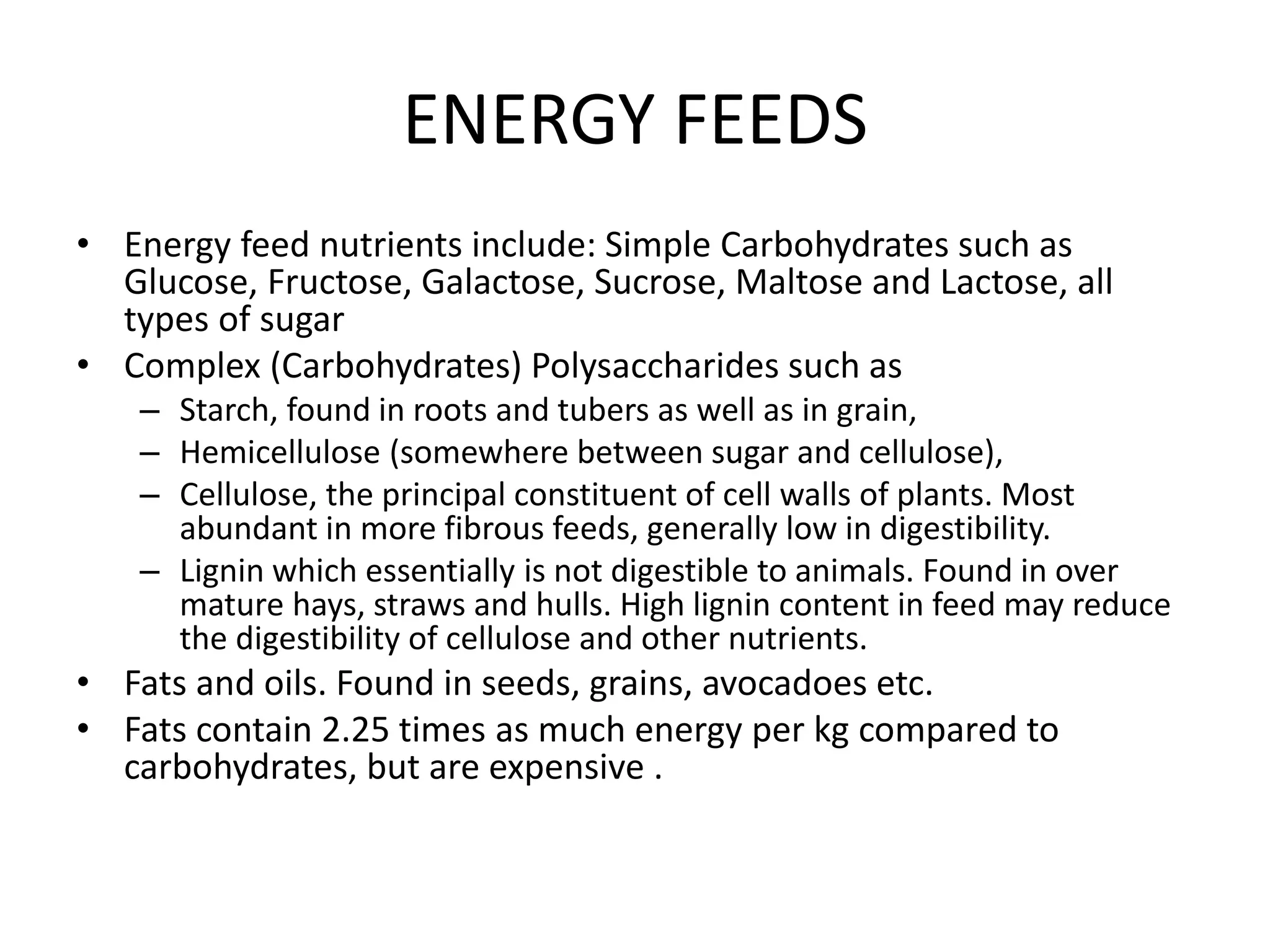 Energy feeds | PPTX
