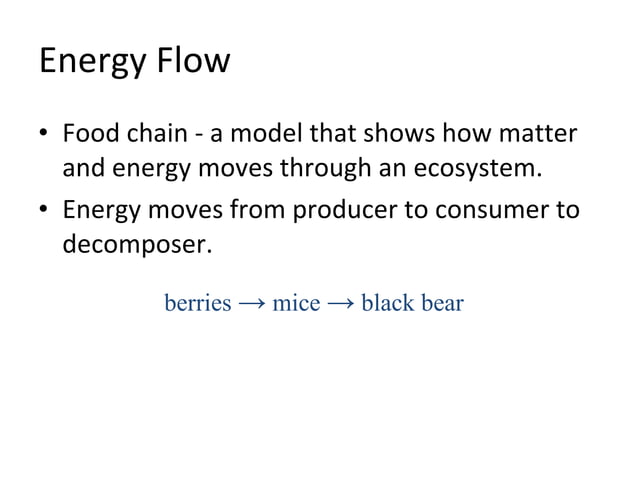 Energy Flow | PPT