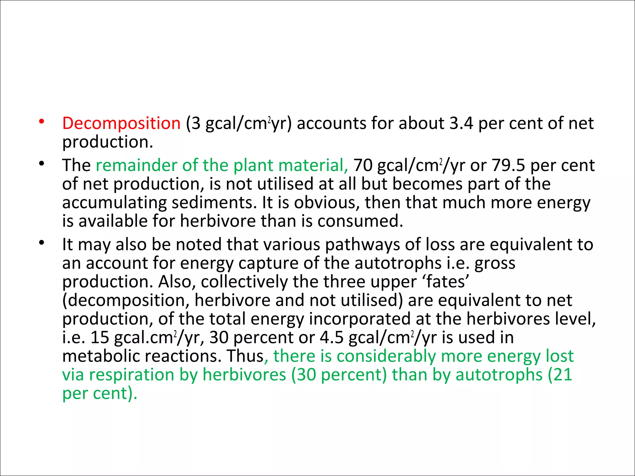 Energy flow by using energy models in ecosystem | PPT
