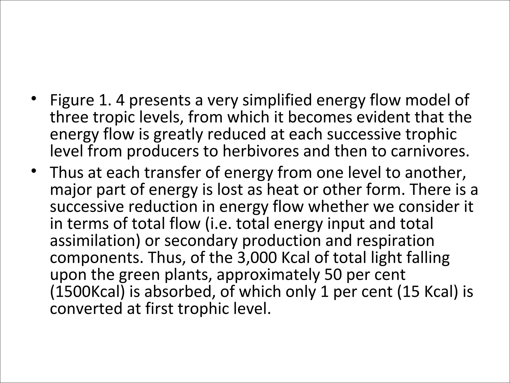 Energy flow by using energy models in ecosystem | PPT
