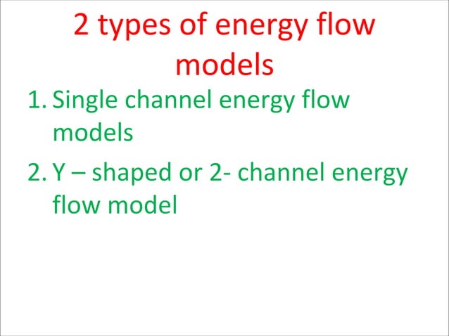 Energy flow by using energy models in ecosystem | PPT