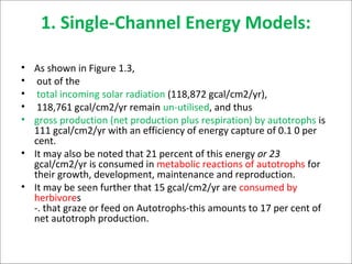 Energy flow by using energy models in ecosystem | PPT