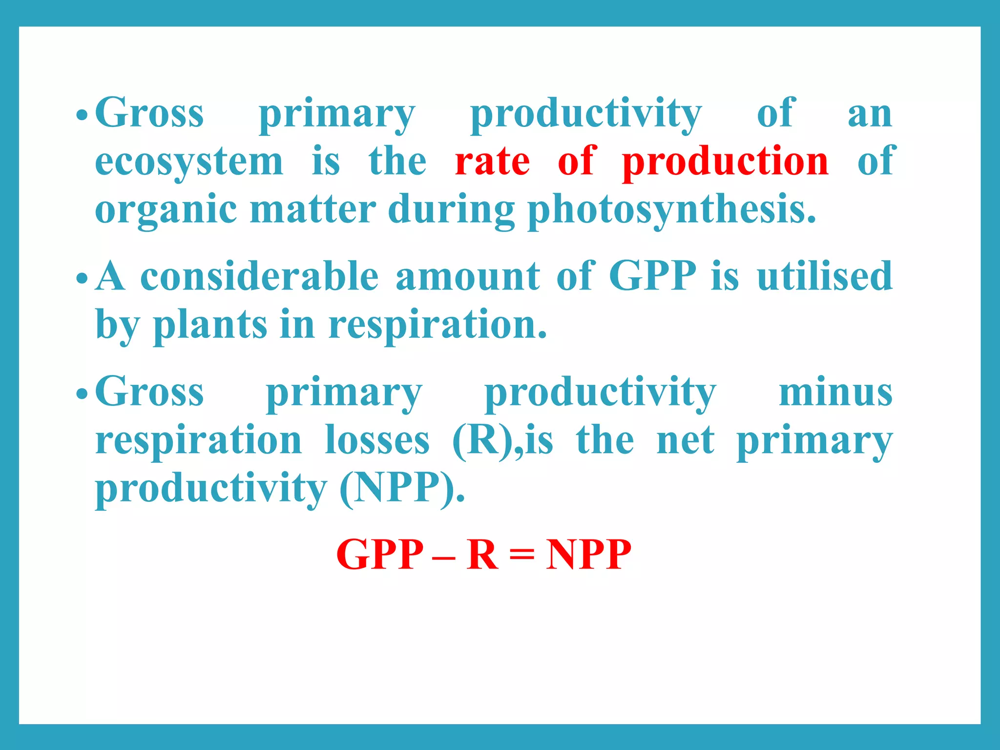 Energy flow in an ecosystem | PPTX | Environment | Science