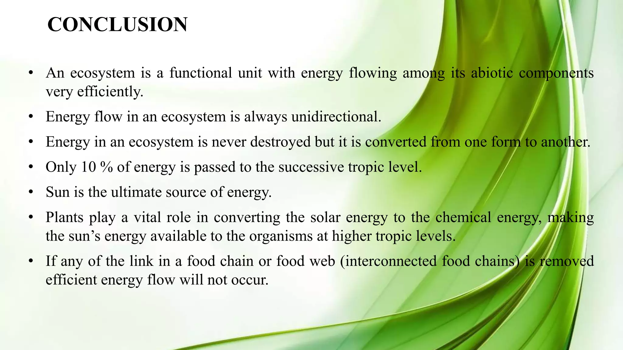 Energy flow in ecosystem | PPTX