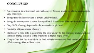 Energy flow in ecosystem | PPTX