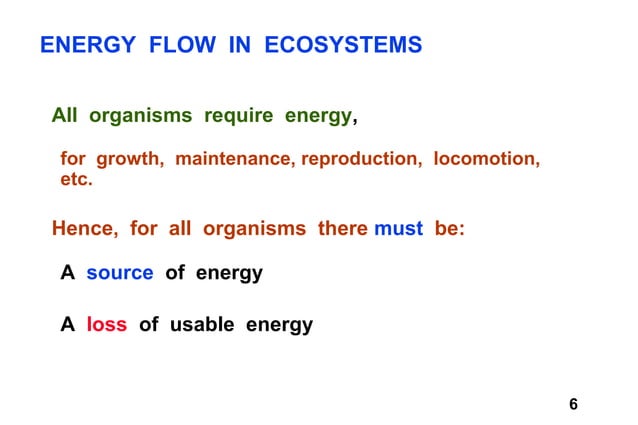 Energy flow in eco system | PPT