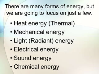Energy forms | PPTX