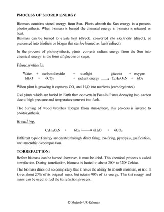 Energy from biomass | DOCX