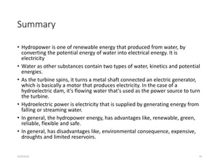 Energy from water | PPTX