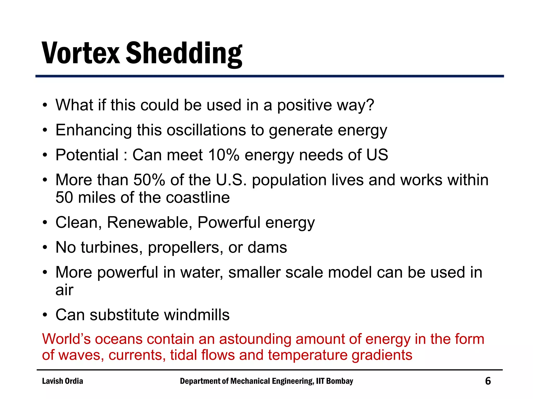 Energy generation using vortex | PPTX