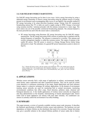 ENERGY HARVESTING METHOD IN WIRELESS SENSOR NETWORK | PDF