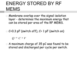 Energy harvesting using mems | PPTX
