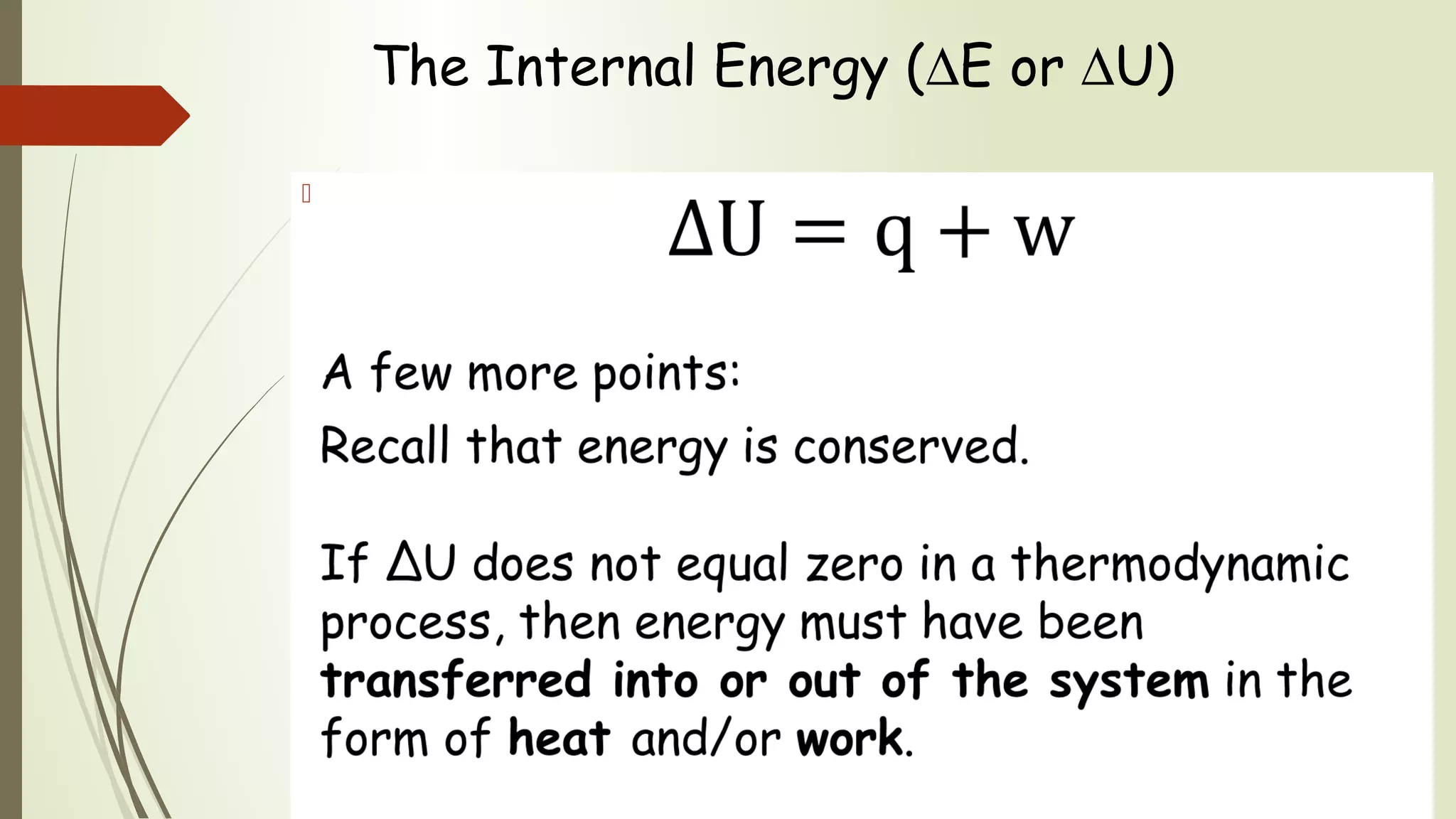 Energy, Heat and Work | PPT