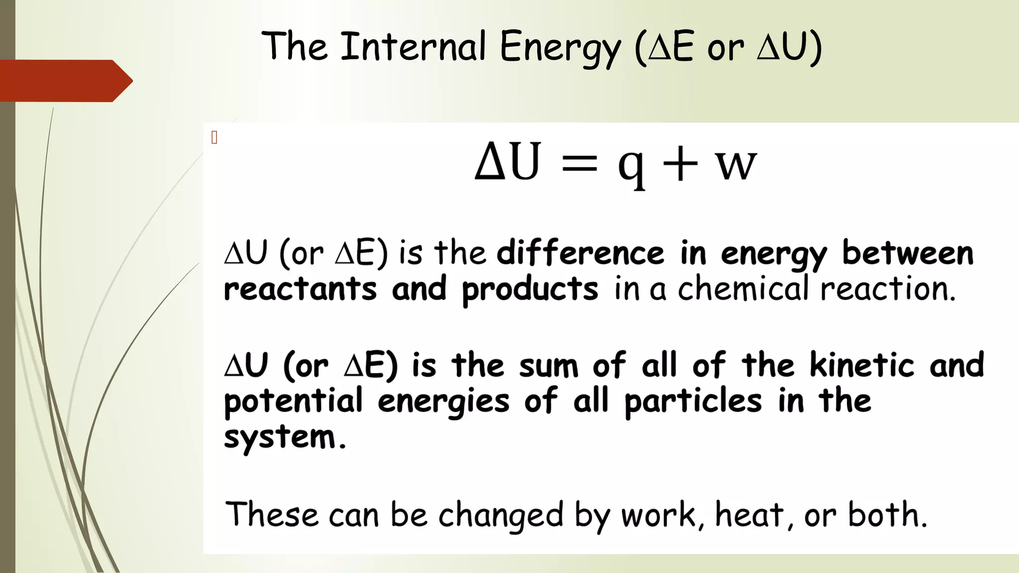 Energy, Heat and Work | PPT