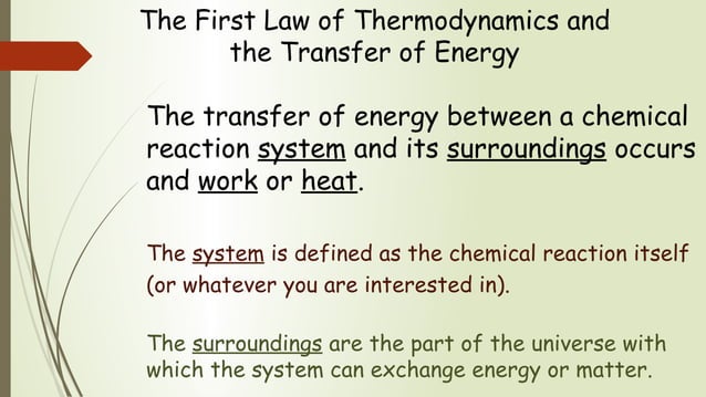 Energy, Heat and Work | PPT | Chemistry | Science
