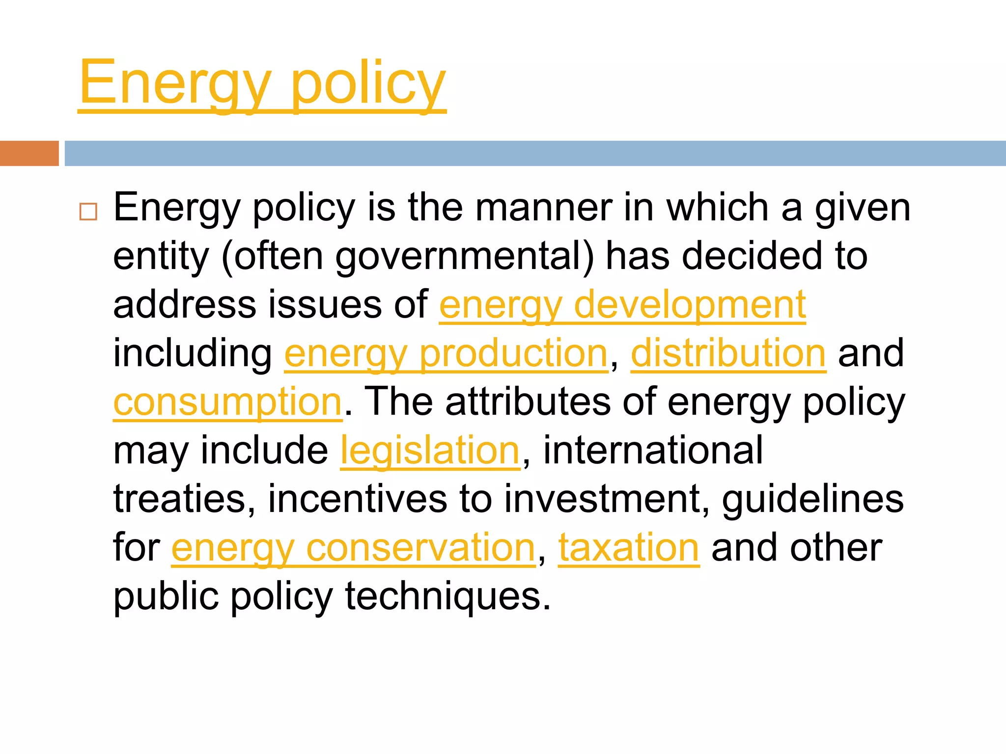 Energy industry overview | PPTX
