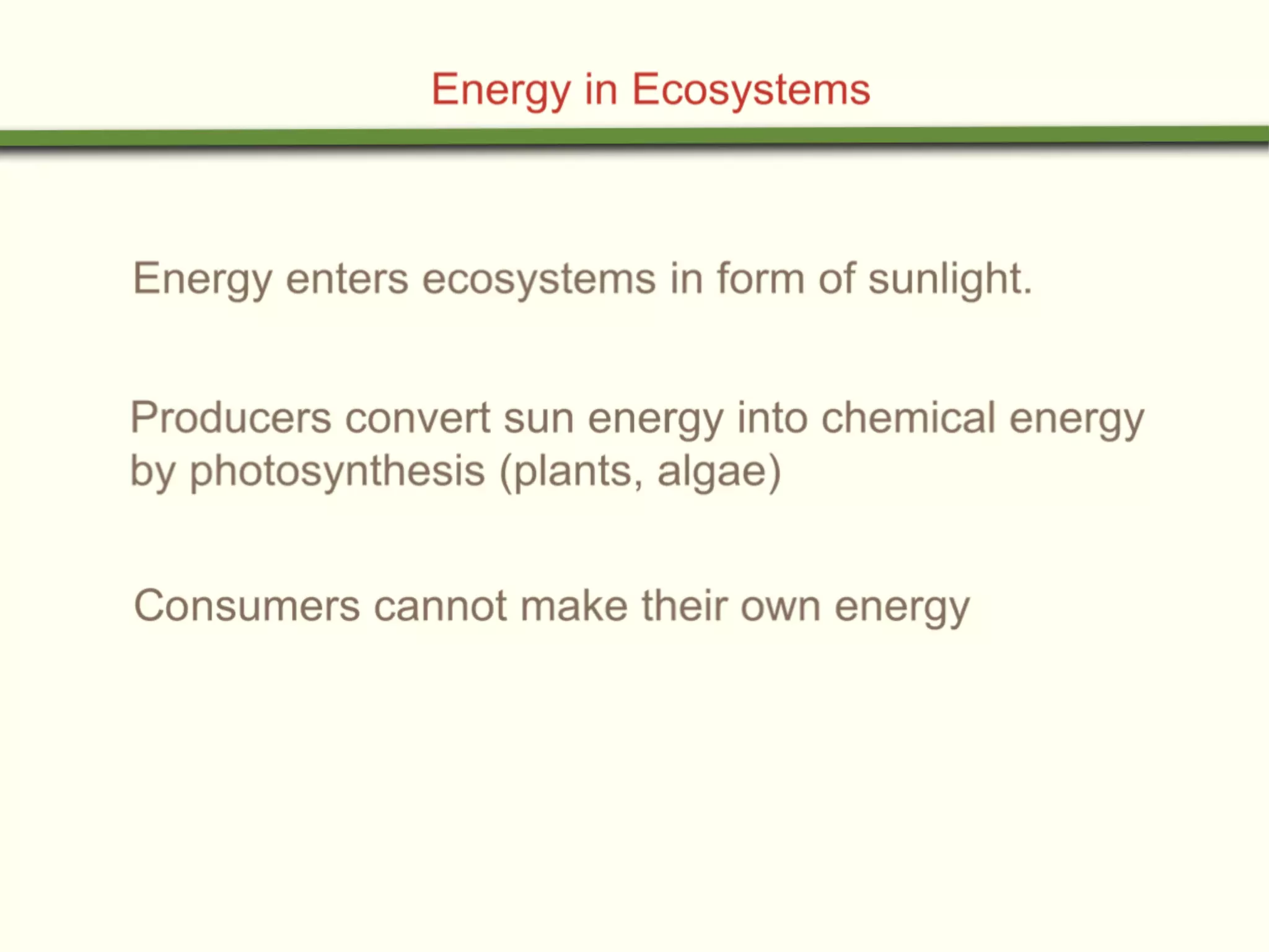 Energy in ecosystems | PDF | Environment | Science