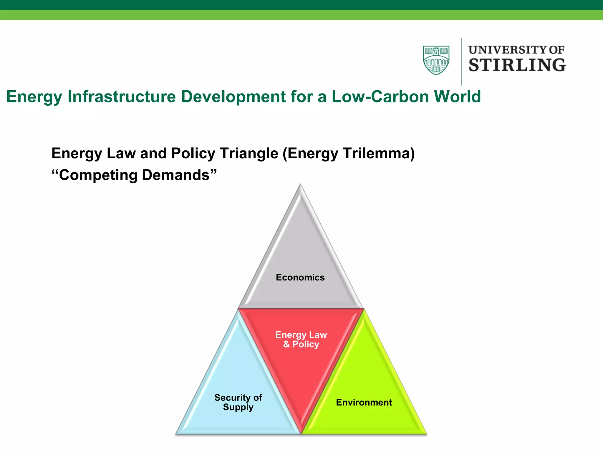 Energy infrastructure development for a low carbon world 2014 - rj ...