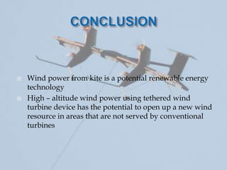 Energy kite for wind energy | PPT | Free Download