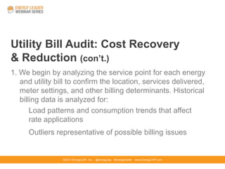 How An Expert Analyzes Utility Bills | PPTX