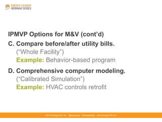 The ABCs of M&V (measurement & verification of energy savings) | PPT