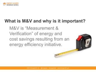 The ABCs of M&V (measurement & verification of energy savings) | PPT