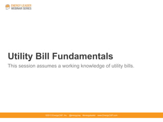 Utility Bill Fundamentals | PPTX