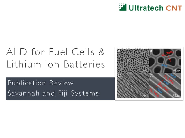 ALD for energy application - Lithium ion battery and fuel cells | PPT