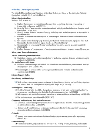 Energy Lesson Plans | DOC | Educational Assessment | Education
