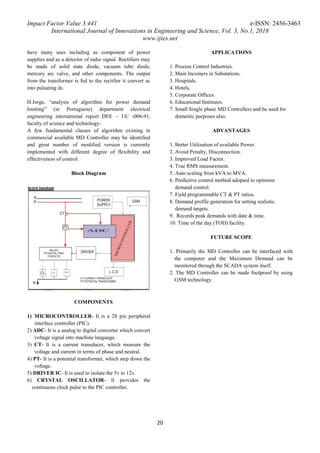 Energy management by maximum demand controller | PDF