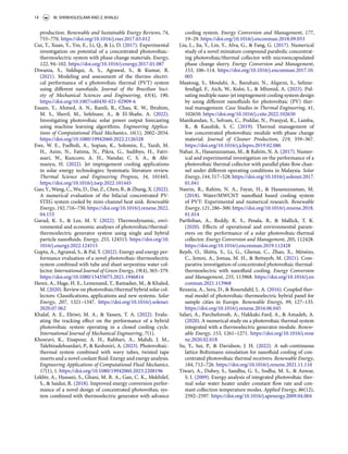 Energy management of a concentrated photovoltaic thermal unit utilizing ...