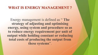 Energy management simple | PPTX