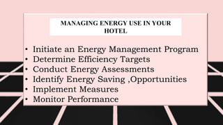 Energy management system IN HOTELS | PPTX