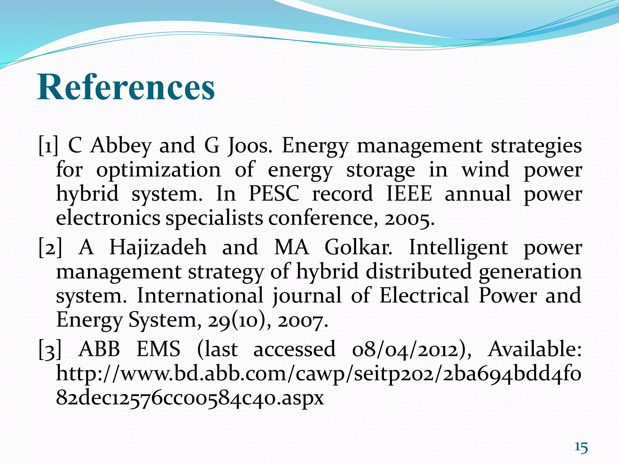 Energy management system | PPTX