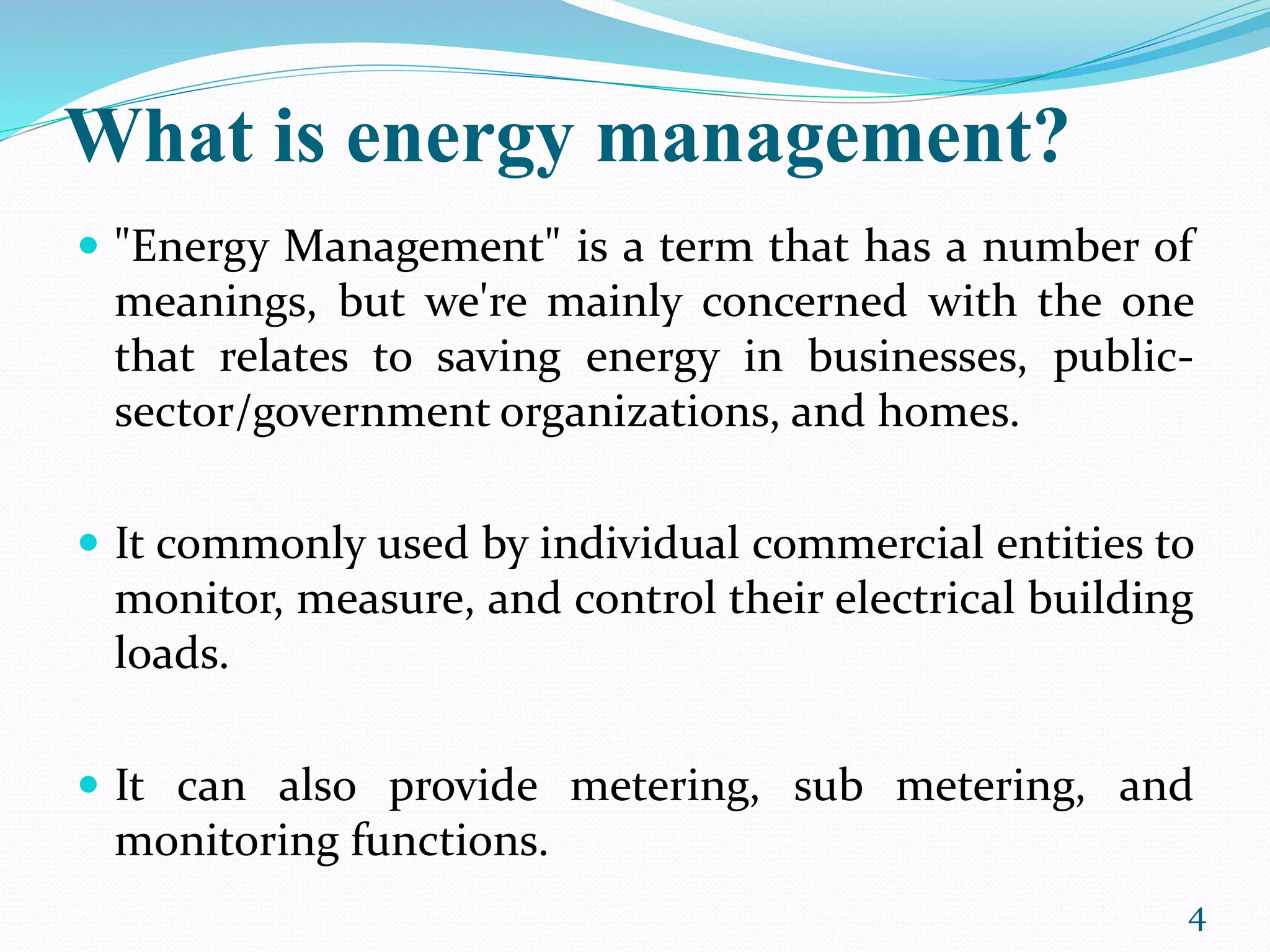 Energy management system | PPTX