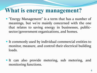 Energy management system | PPTX