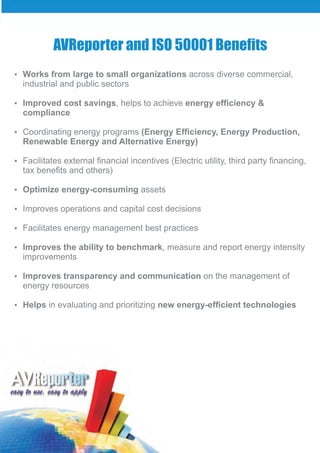 Energy management system av reporter iso 50001 | PDF
