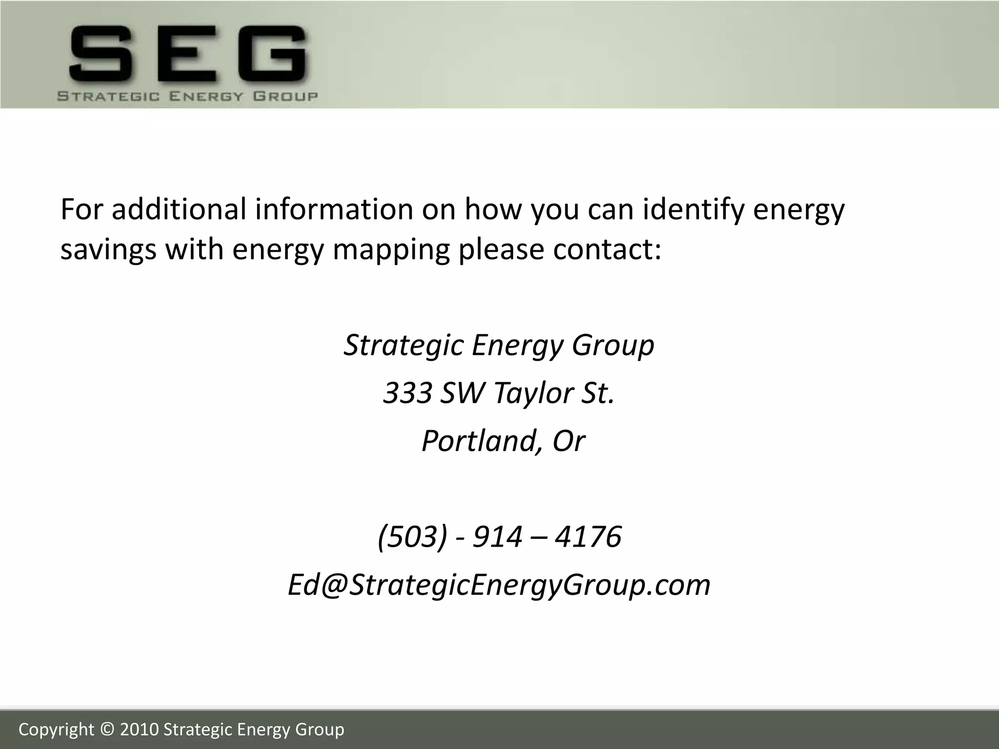 Energy Mapping | PPTX