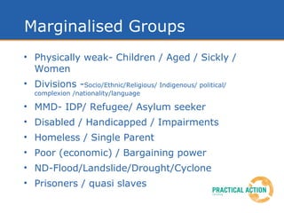 Energy & marginalised groups | PPT