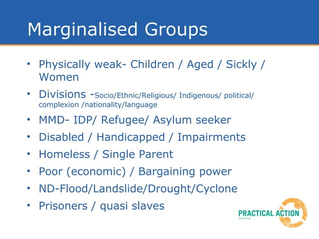 Energy & marginalised groups | PPT