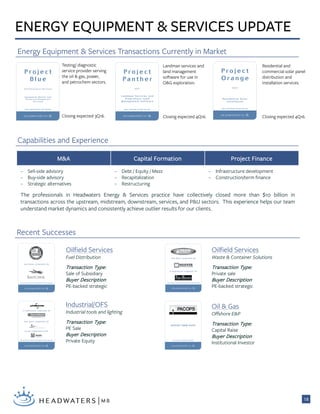 Energy Equipment & Services: Industry Insights & Happenings | PDF