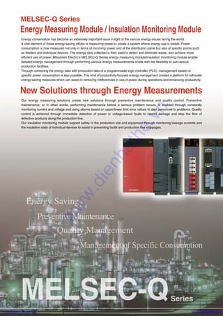 Energy measuring insulation monitoring programmable controller melsec-q ...