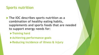 Energy metabolism in sports nutrition | PPTX